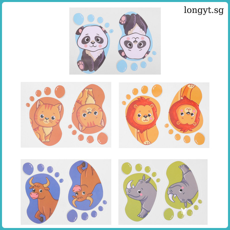 6 PCS Classroom Floor Sticker Foot Stickers Footprint Adhesive Water ...