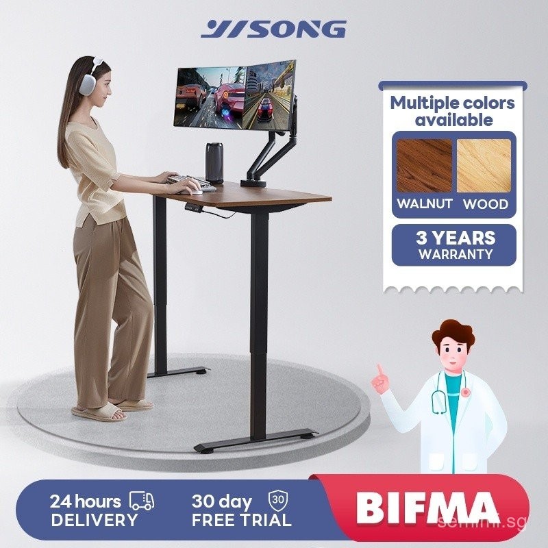 【In stock】YISONG Smart Desk Ergonomic Standing Desk Electric Height Adjustable PC Gaming Desk ...