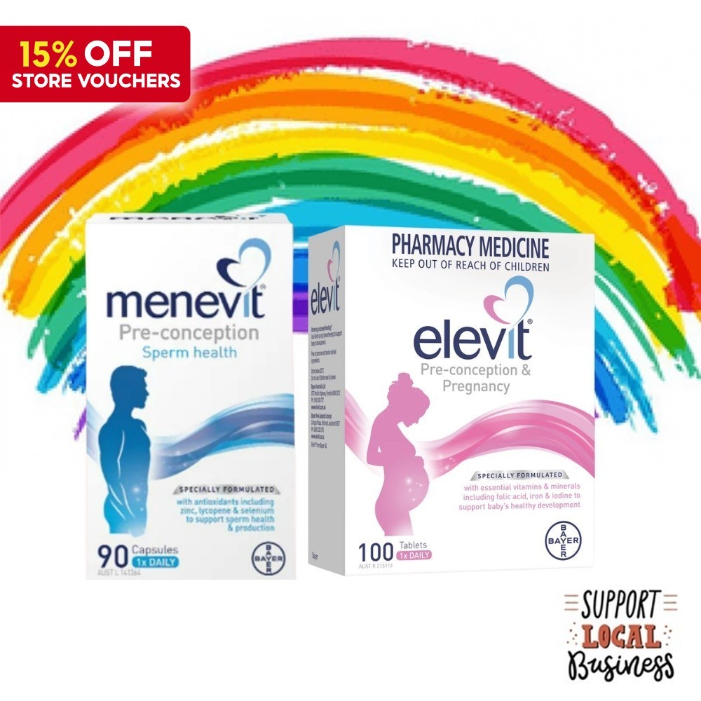 [Crazy Sale] Elevit Pregnancy Multivitamin 100 Tablets l Menevit ...