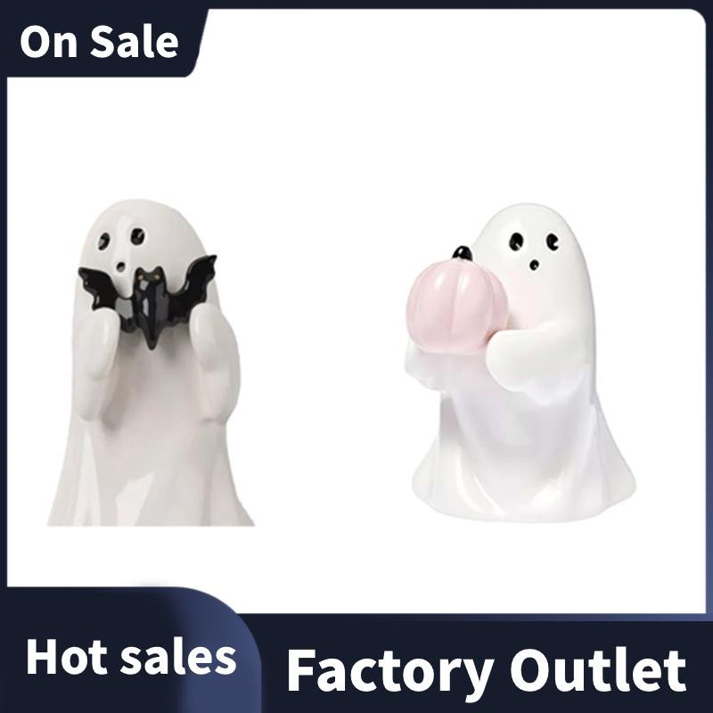 Small Horror Ghost Statue,Halloween Ghost Sculpture Figurine,Coffee ...