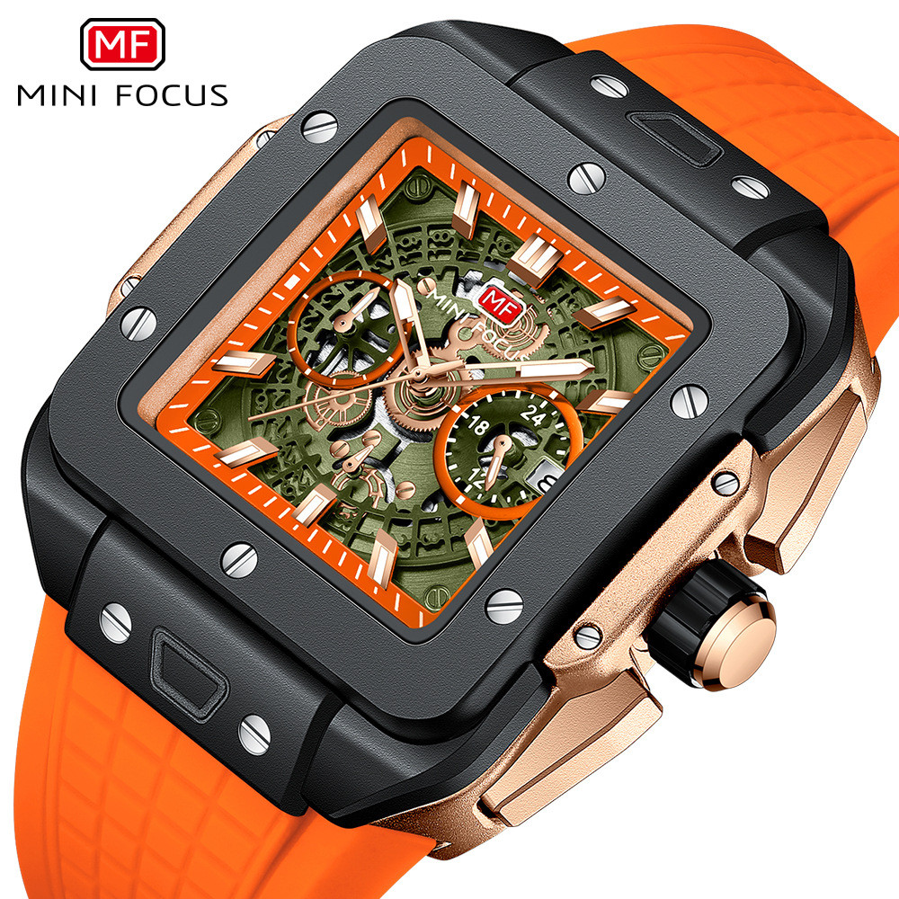 MINI FOCUS Brand Watch Popular Men's Watch Composite Square Shell ...