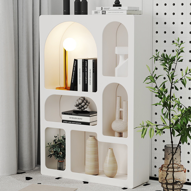 Cave Cabinet Bookshelf Bookcase Arch Storage Living Room Small Vertical ...