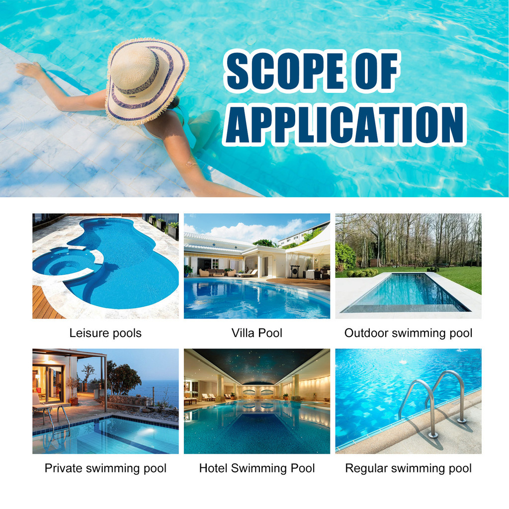 OUHOE Swimming Pool Chlorine Tablets Water Quality Cleaner Stain ...