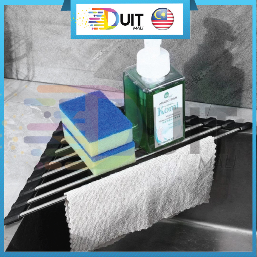 DM Foldable Sink Drainer Silicone Peniris Singki Lipat Serbaguna Drain ...