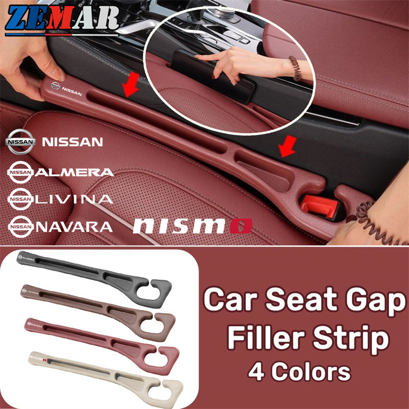 1/2Pcs Nissan Car Seat Gap Filler Leak-Proof Strip Seat Side Gap Plug ...