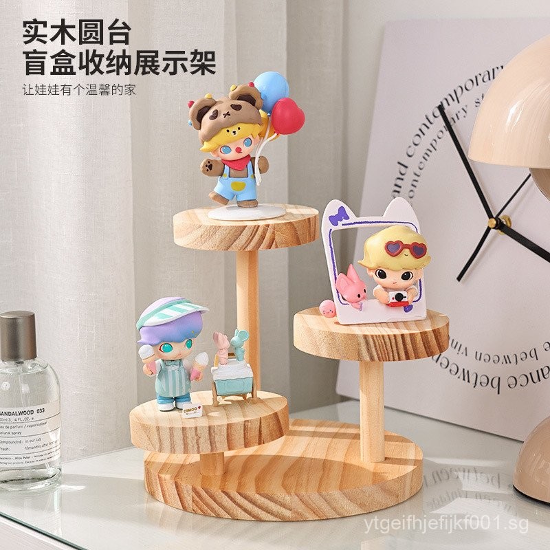 Blind Box Storage Display Stand Pop Mart Full Wooden Ladder Storage ...