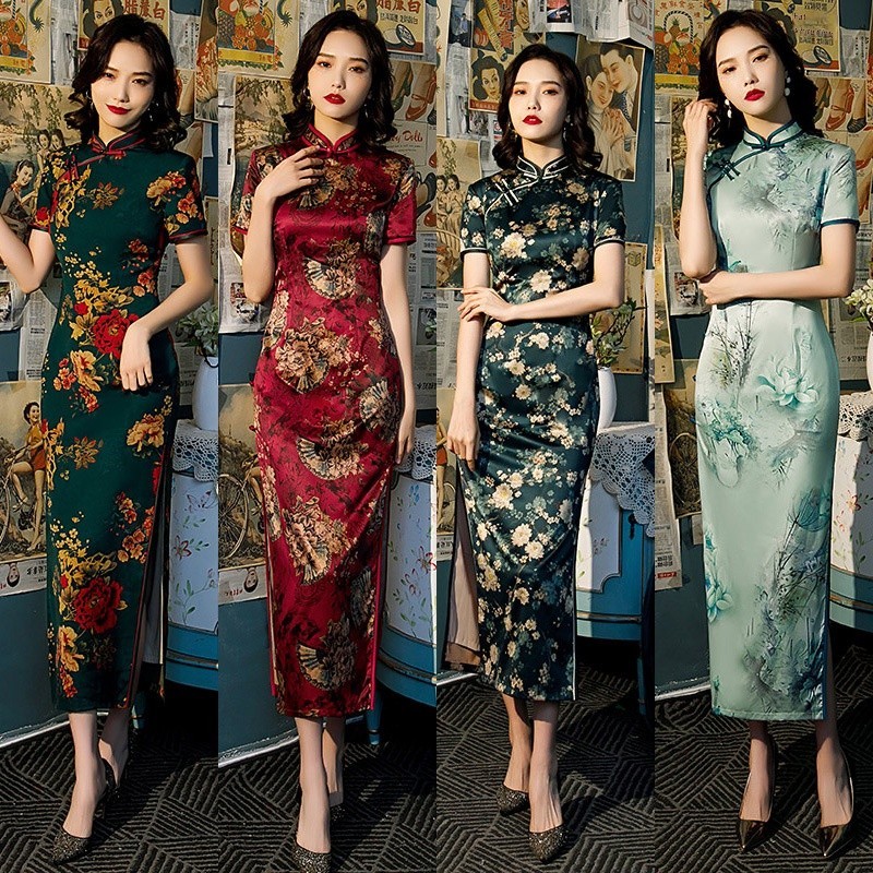 Women Cheongsam Dress 新年旗袍 Chinese New year Clothes Cny clothes qipao ...