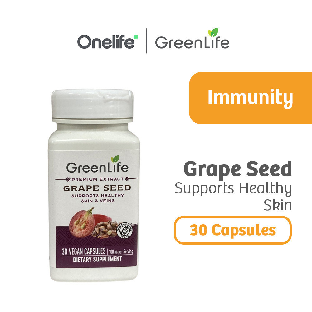 GreenLife Premium Extract Grape Seed 100mg (Antioxidant) 60 Vegan ...