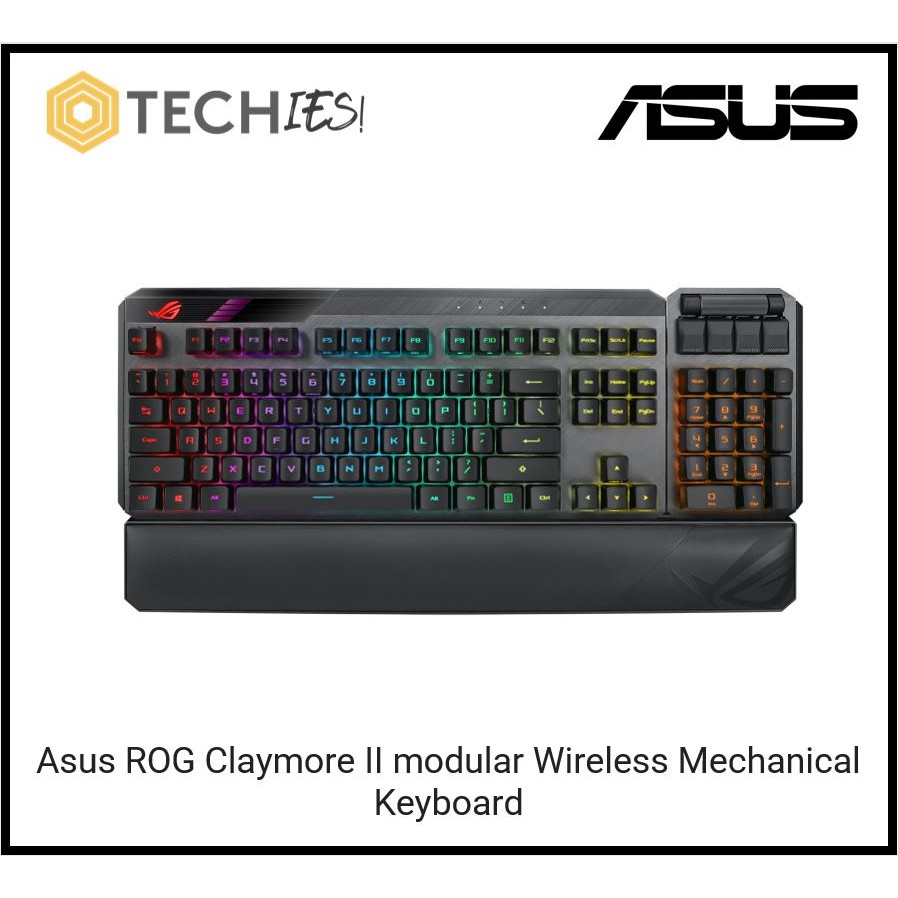 Asus ROG Claymore II modular TKL 80%/100% gaming mechanical keyboard ...
