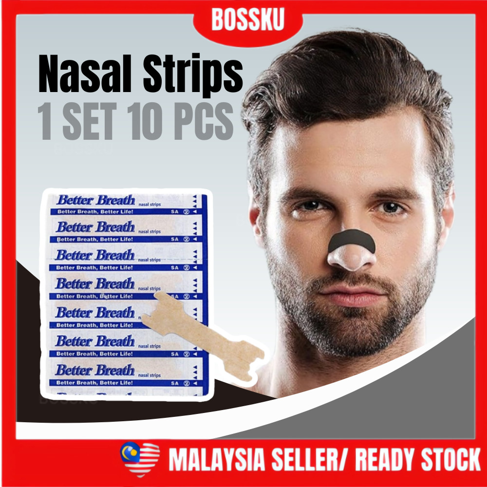 [10pcs] Nasal Strips Nose Sticker Nasal Sticker Nose Strips Berhenti ...