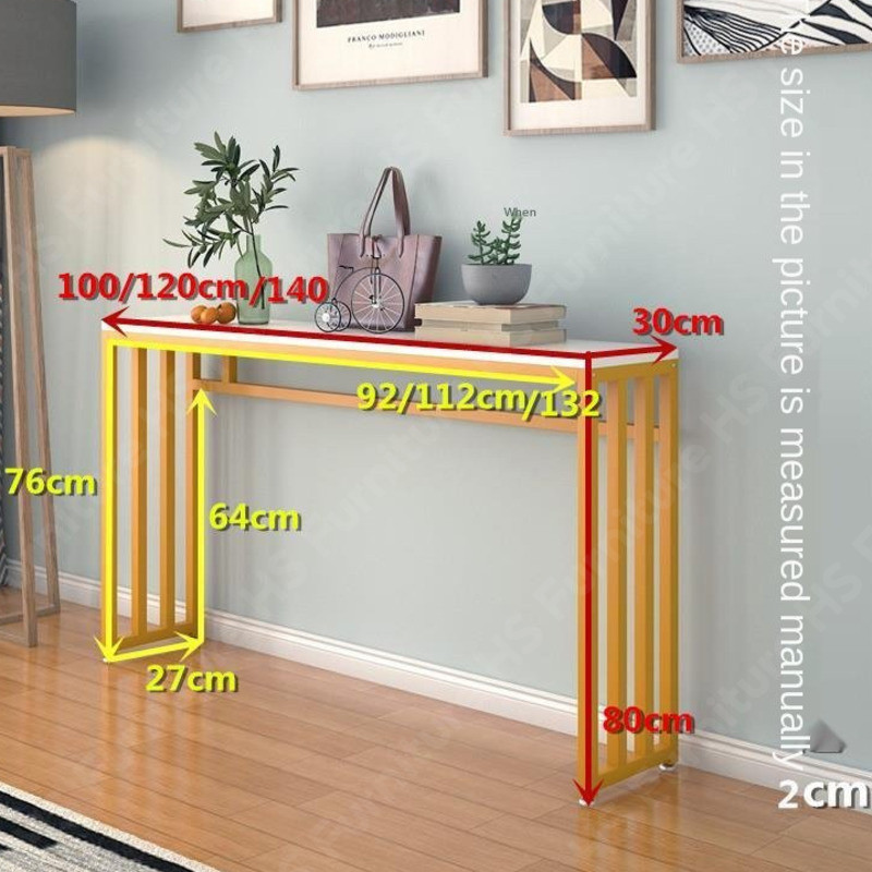 Simple Console Tables Corridor Side View Narrow Wall Gap Shelf Long ...