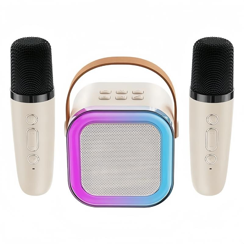 Mini Karaoke Bluetooth Wireless Speaker Microphone Sound System Home ...