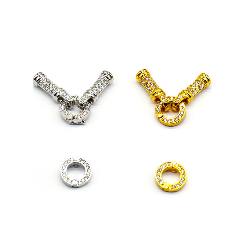 DIY Ornament Buckle Buckle Gold-Plated Universal Micro Rhinestone ...