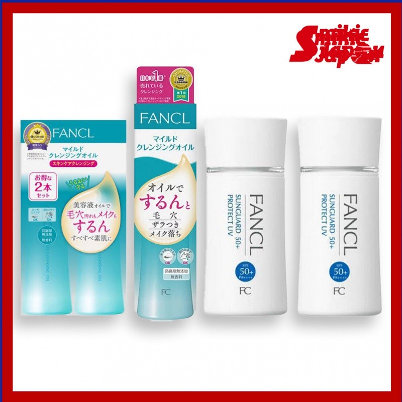 FANCL Cleansing Oil 120ml 1 / 2 pack, Sunguard 50+ Protect UV SPF 50+ PA++++ Direct From Japan ...