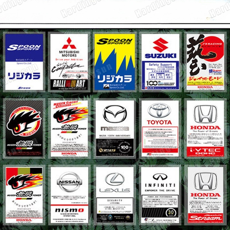 Car Windshield Electrostatic Stickers Japanese Modified JDM Decal for ...