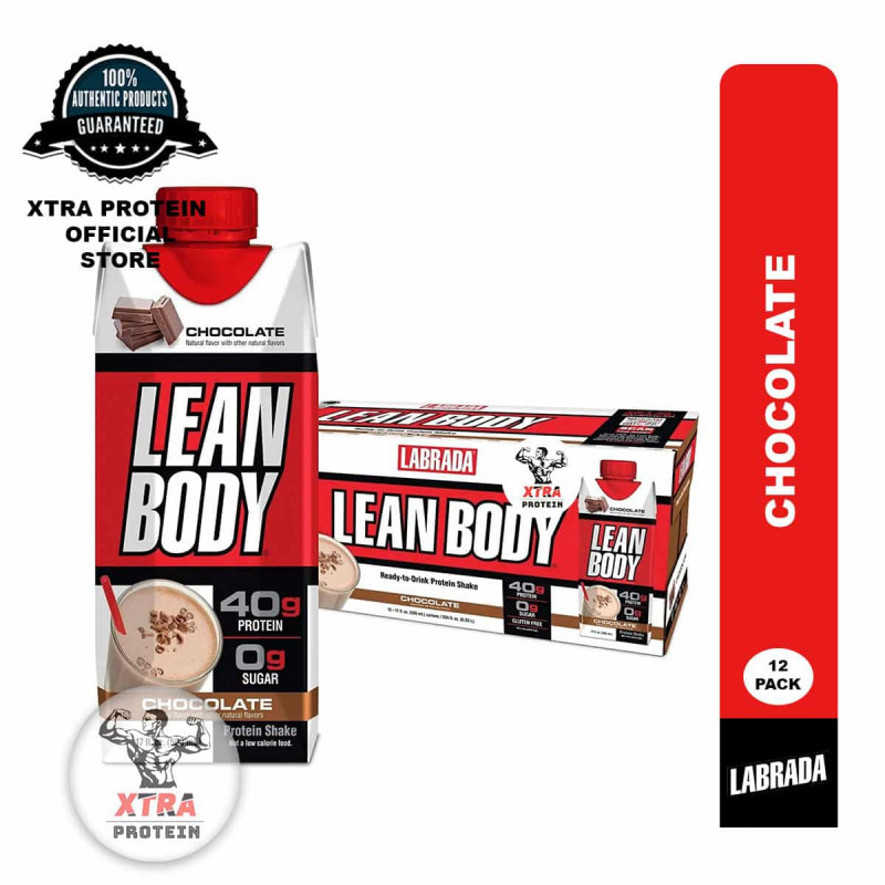 Labrada Lean Body Protein Shake RTD Chocolate (500ml) 12 Pack | Shopee ...