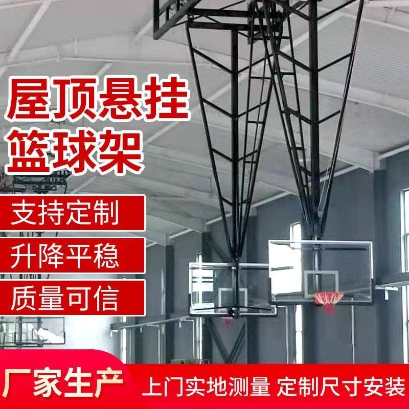 Basketball Hoop Suspended Ceiling Mount Adjustable Indoor Wall-Mounted ...
