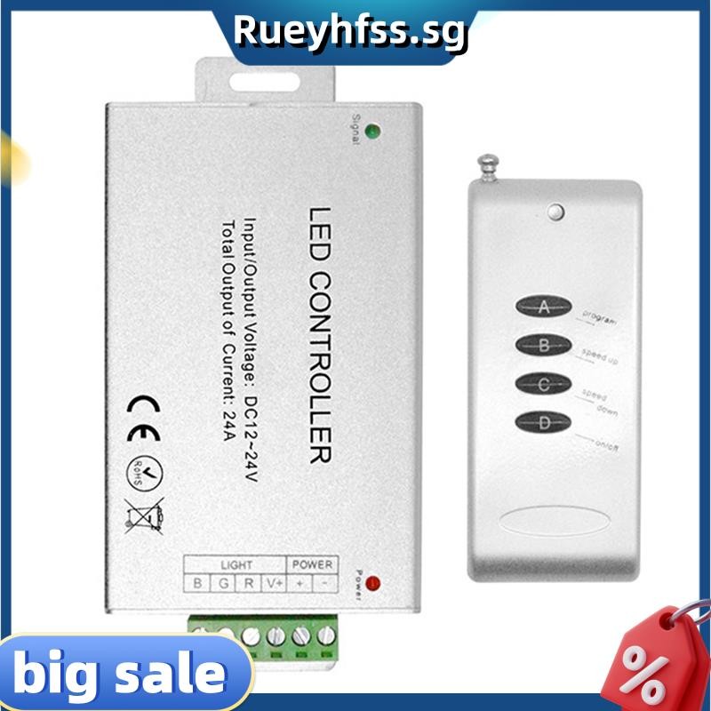 12A LED Controller 4 Key RGB Controller Wireless RF Module Dimmer ...