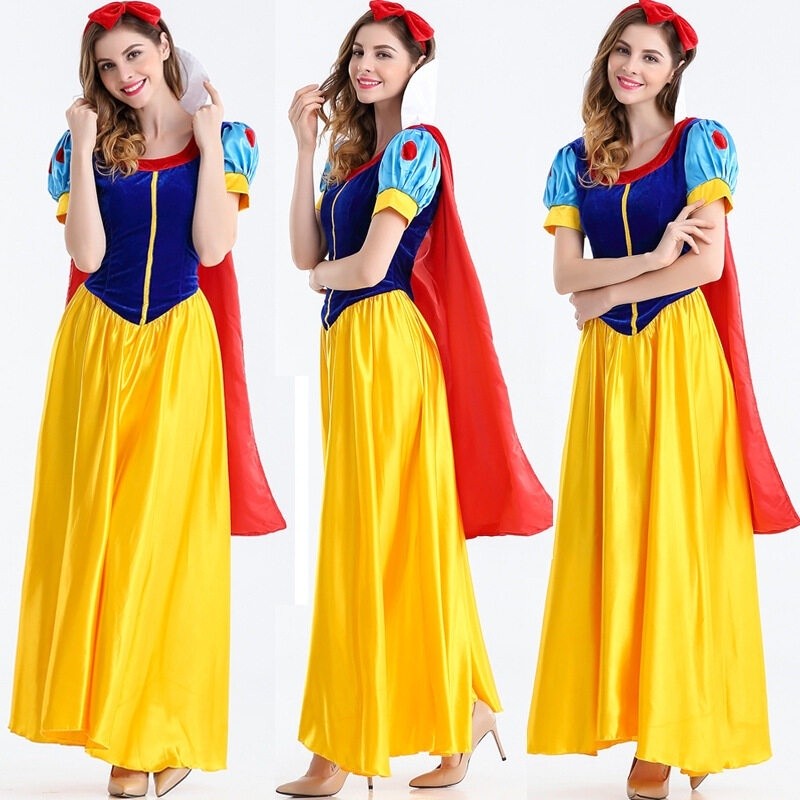 Adult Snowwhite Princess Dress Queen Costume Fairy Tale Character ...