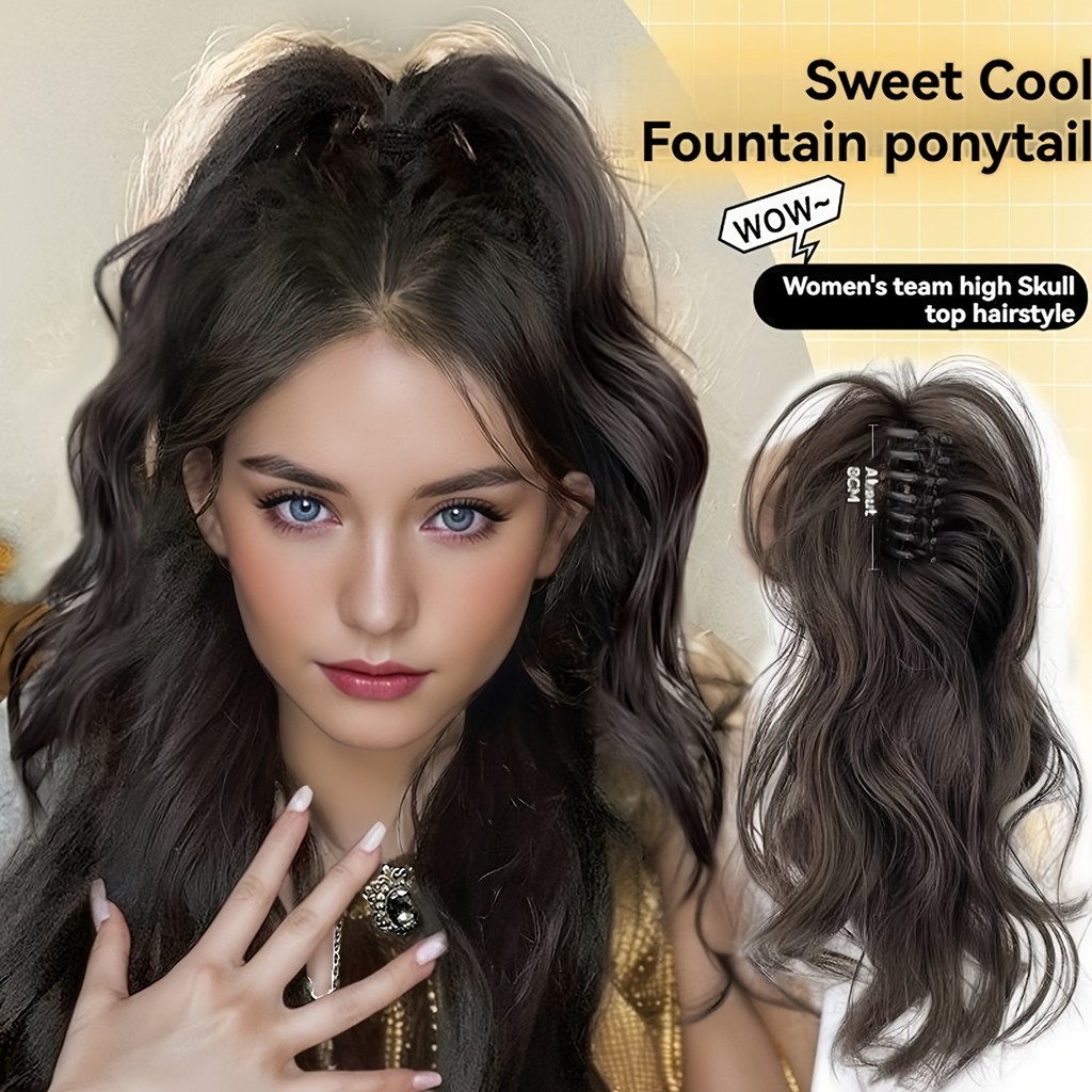 Body Wave Claw Clip Ponytail Extension for Women, 14-Inch Synthetic ...