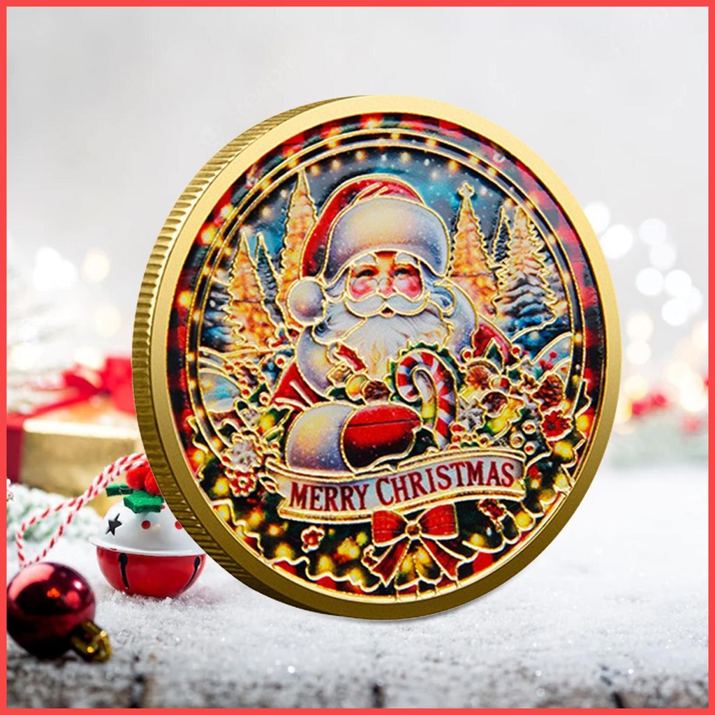 Christmas Challenge Coin Santa Claus Snowman Challenge Coin Merry ...