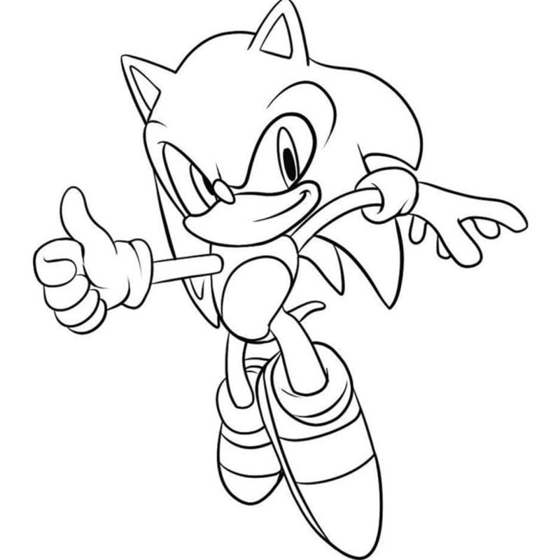 Sonic The Hedgehog - Set of 30 A4 A5 Coloring Pages for Wax and Pencil ...