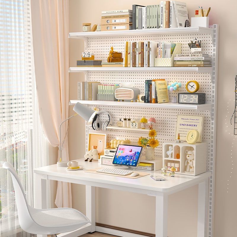 Hardware Wire-Wrap Board Bookshelf and Storage Shelf Girl Student Desk ...