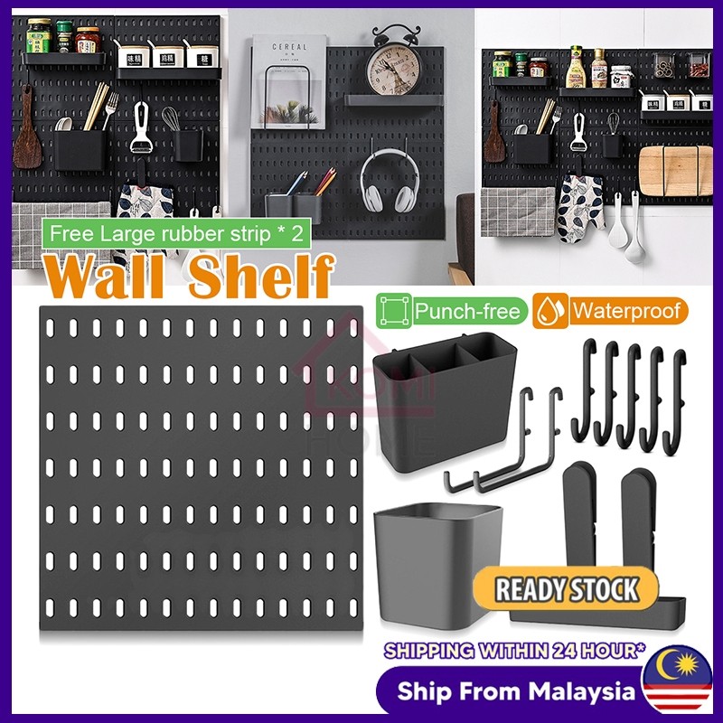 Perforated Display Board Garage Wall Rack Storage Rack Hole Board ...