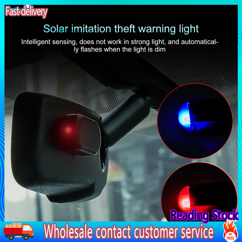 DA* Solar Energy Auto Warning Light Car Fake Warning Light Car Solar ...