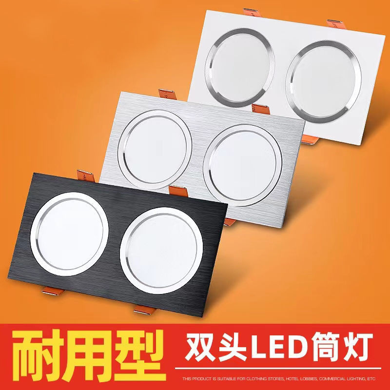 [5434 People Praise] Ultra-Thin LED Downlight Double-Headed Rectangular ...