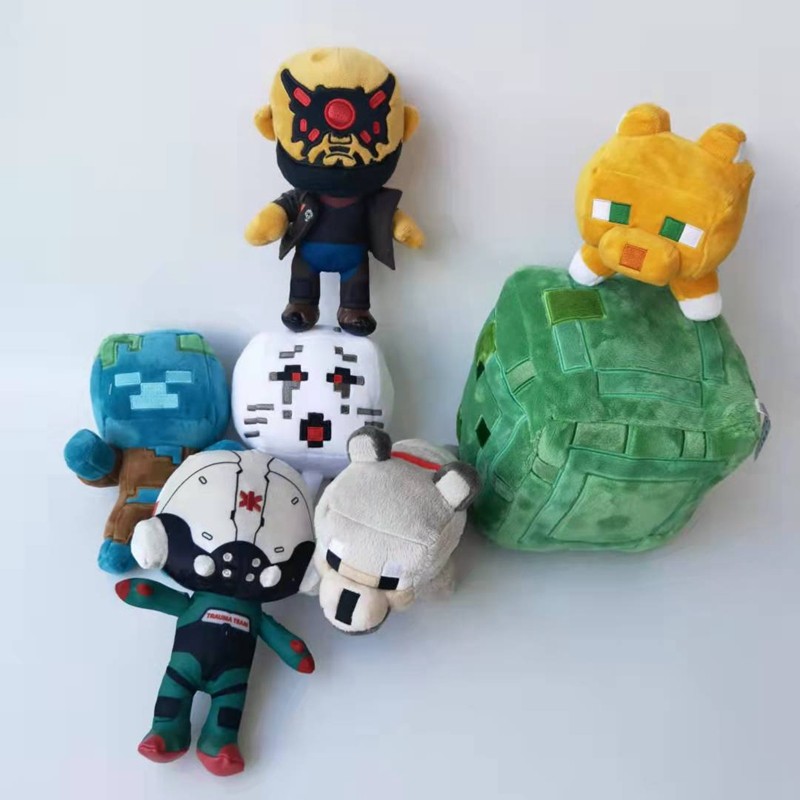 Minecraft Plush Toy Creeper Enderman Duck Dragon Pig Cow Spider Ghost ...
