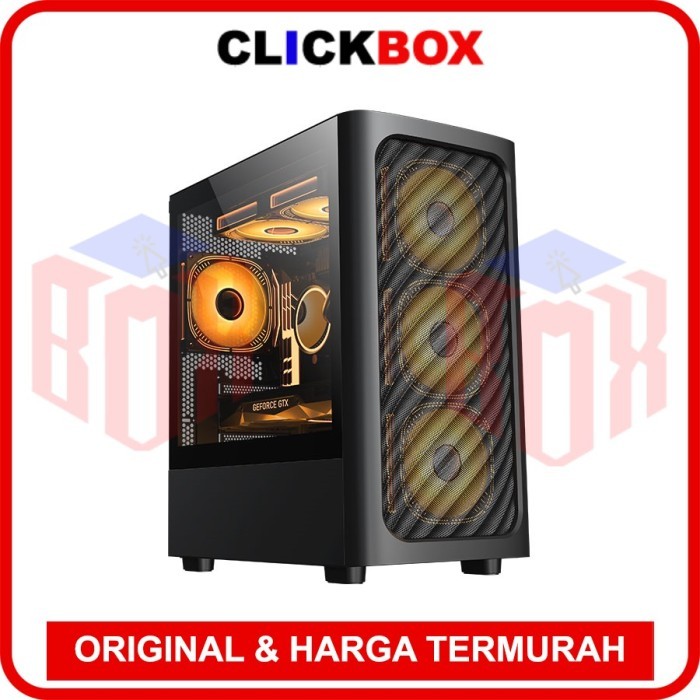 Venomrx Rio M-ATX PC Casing With 3x120mm ARGB Fan | Shopee Singapore