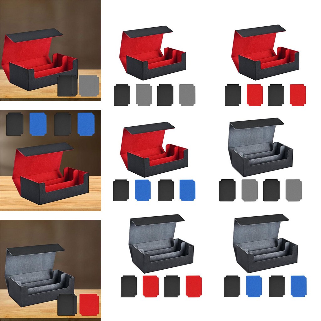 [Available] Trading Card Deck Box 2 Rows Container with 4 Card Dividers ...