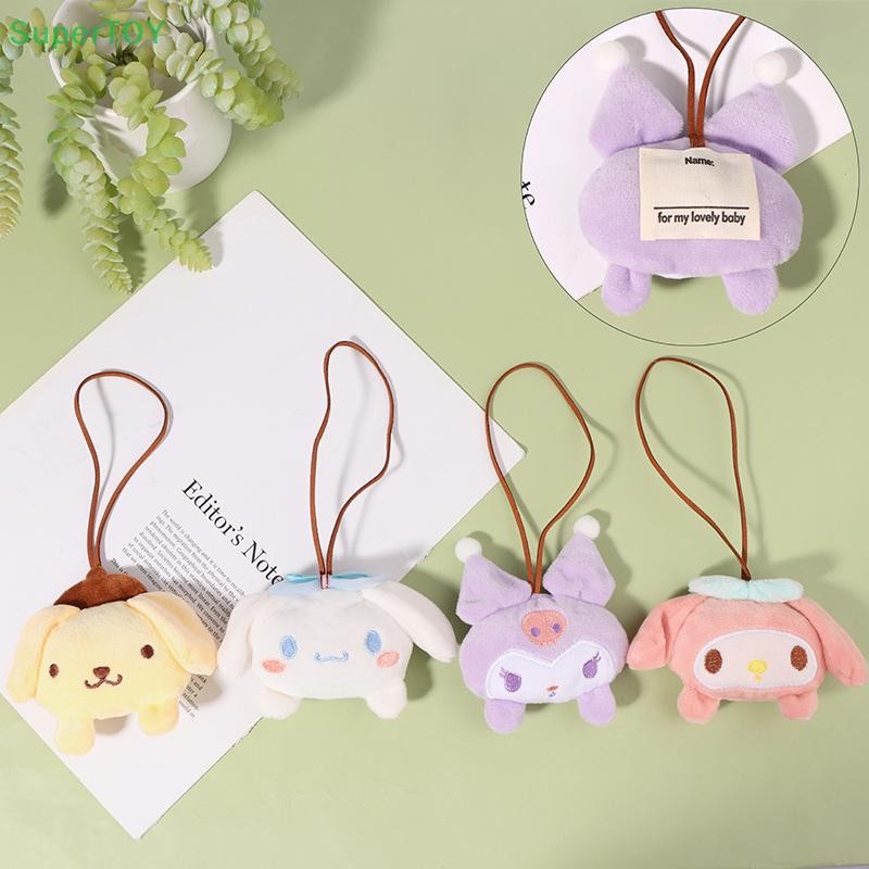 SUPERTOY Cute Sanrio Name Sticker Pendant Cinnamoroll Melody Kulomi ...