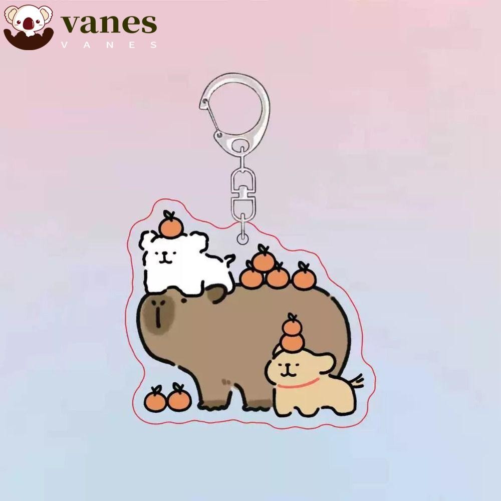 VANES Capybara Keychain, Capybara Puppy Capibara Bag Hanging, Cartoon ...