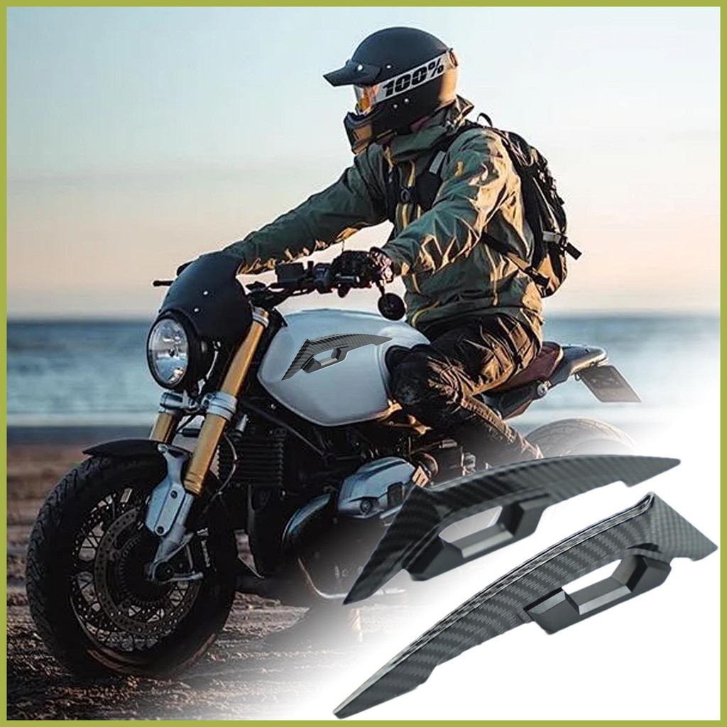 Motorcycle Wind Wing Aerodynamic Fairing Winglet Spoiler 1 Pair Front ...