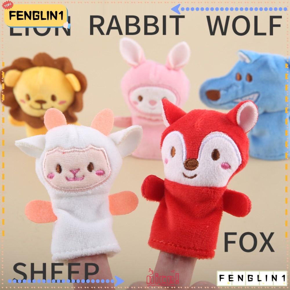 FENGLIN 5/6pcs Finger Puppets, Role Play Educational Hand Puppets ...