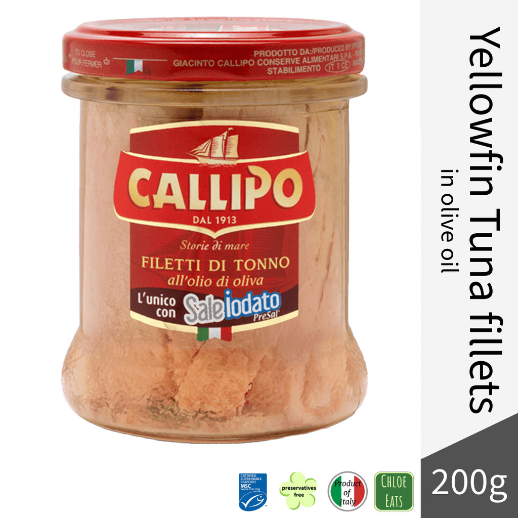 Callipo Italian Tonno Yellowfin Tuna fillets in olive oil | Shopee ...