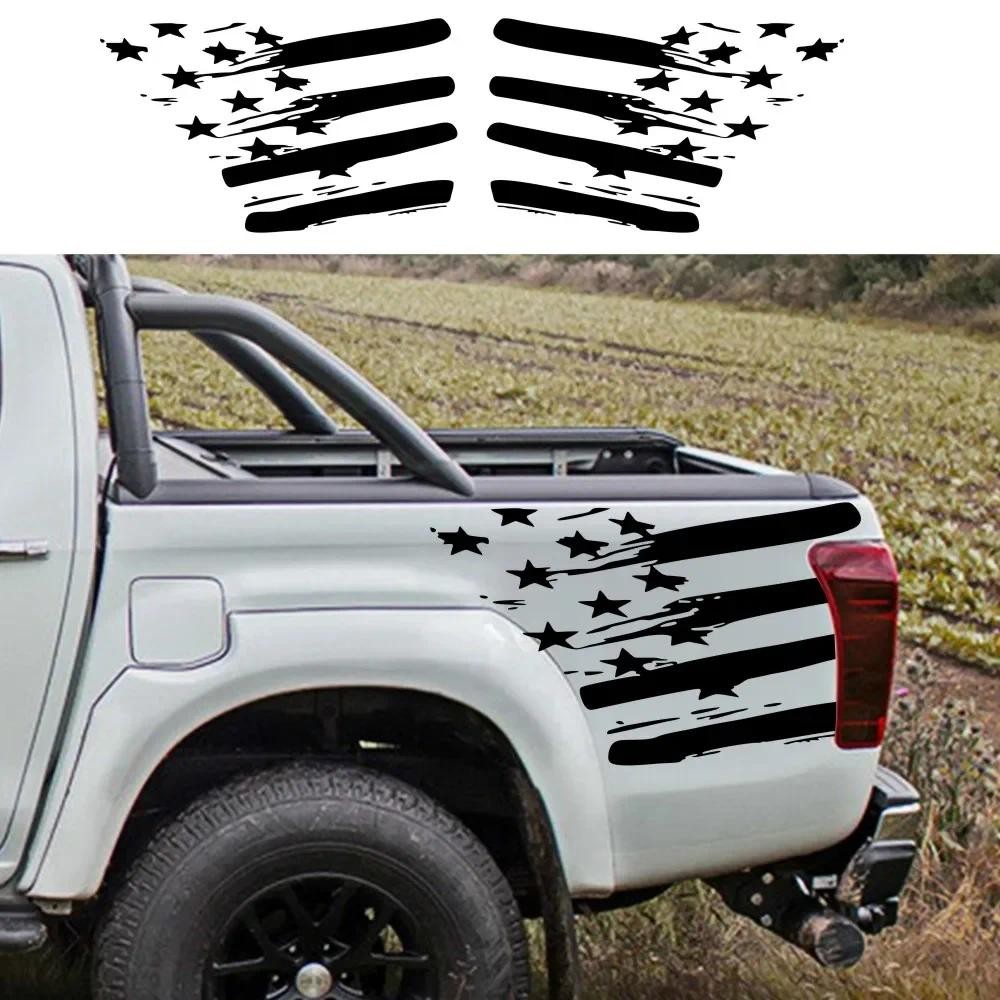 car sticker for dodge RAM raptor F150 Hilux Tundra American flag ...