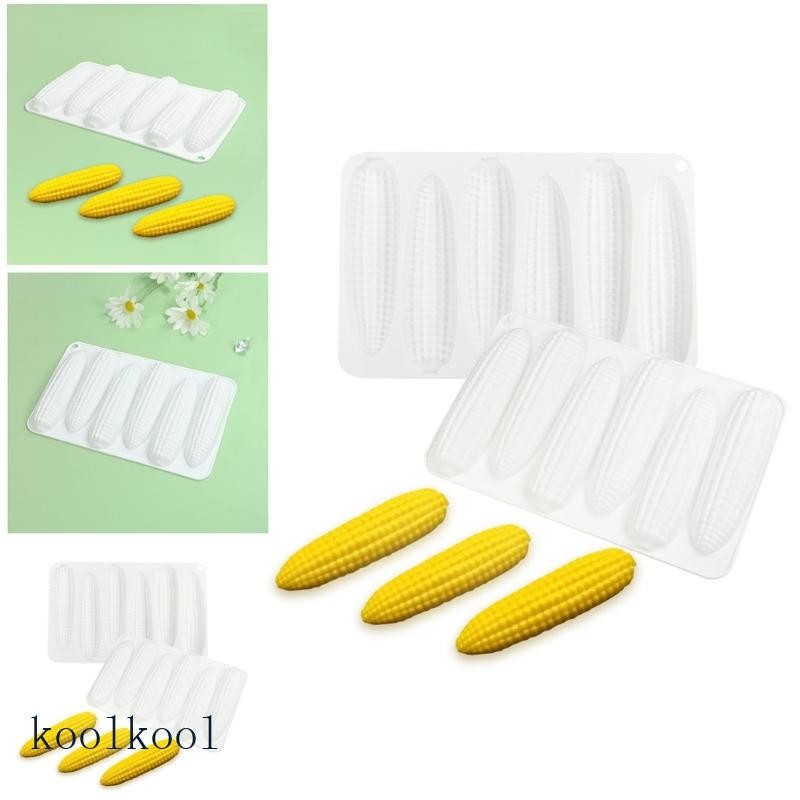 kool Flexible Corn Shape Pastries Baking Molds for Creative Cake and ...