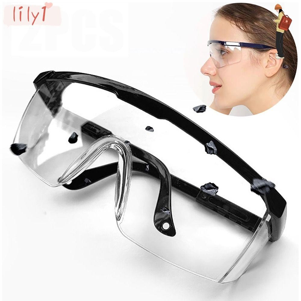 LILY 3PCS Work Safety Glass, Eye Protection Dustproof Protect Goggles ...