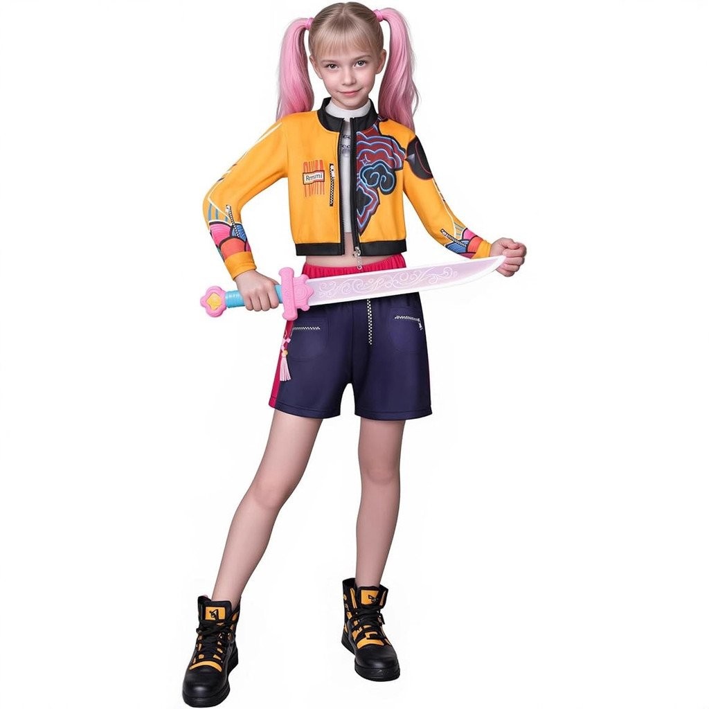 New Girl Demon Hunter Pop Singer Halloween Costume Stage Outfit kpop ...
