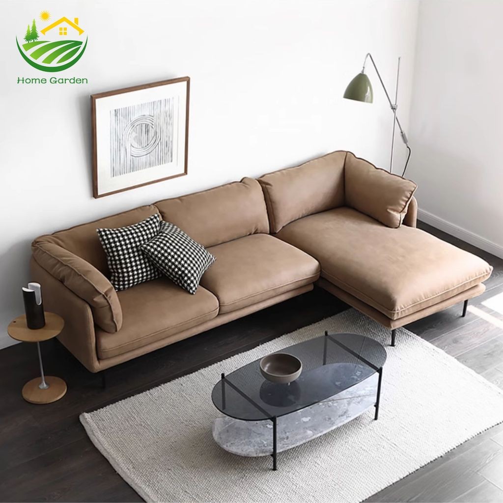 Cuddle Fabric L Shape HUG Sofa White Grey Brown / Italian Minimalist ...