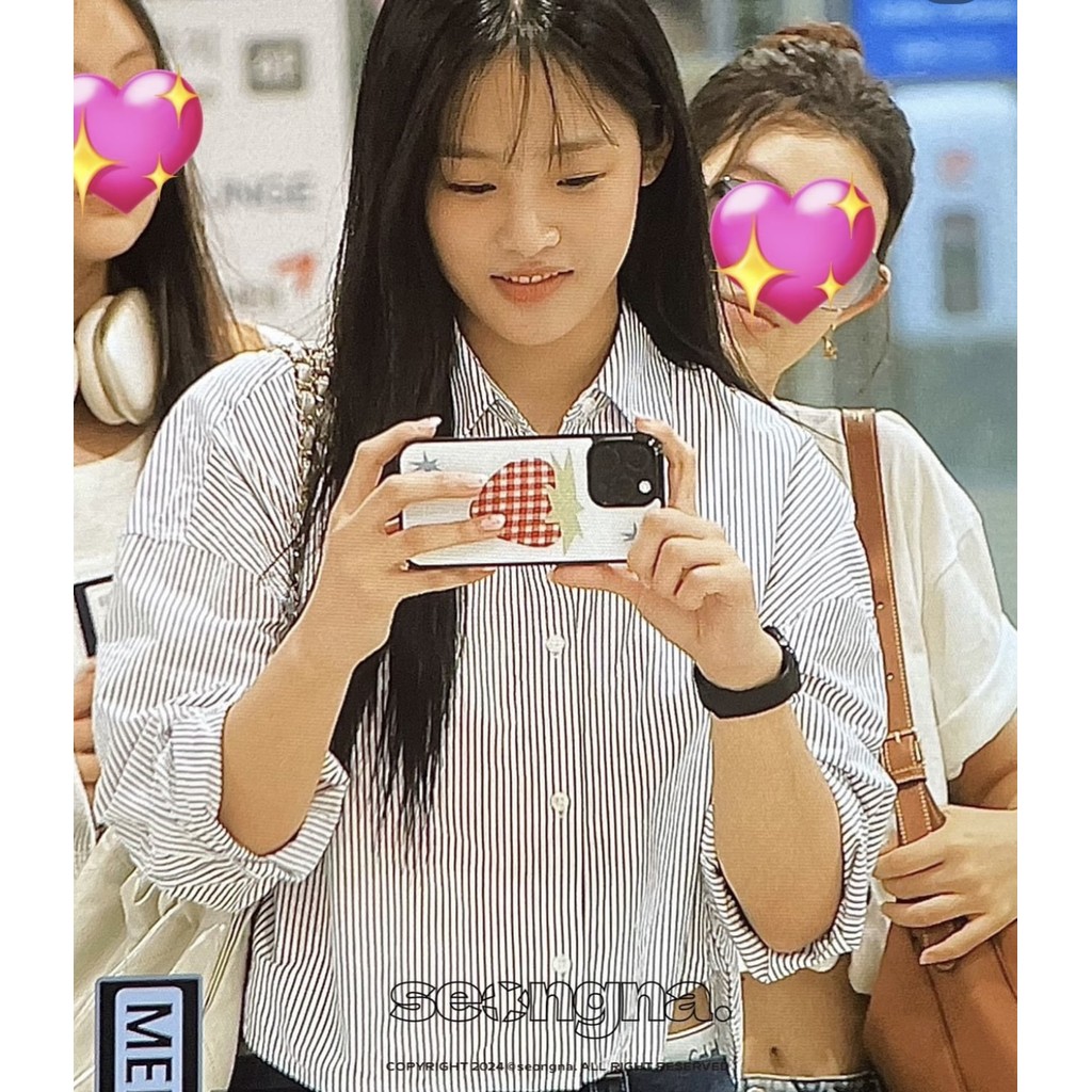 Korean Female Korean Niche ins Sweetheart Strawberry minji Same Design Suitable for 16pro/15pro ...