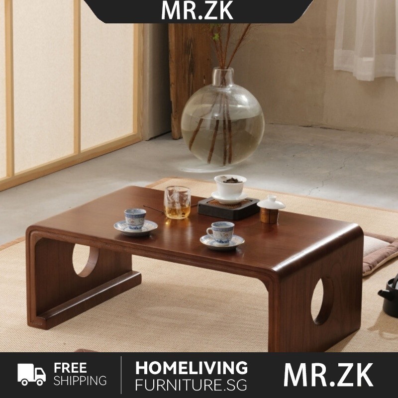 Tatami Tea Table Bay Window Coffee Table Solid Wood Side Table Balcony ...