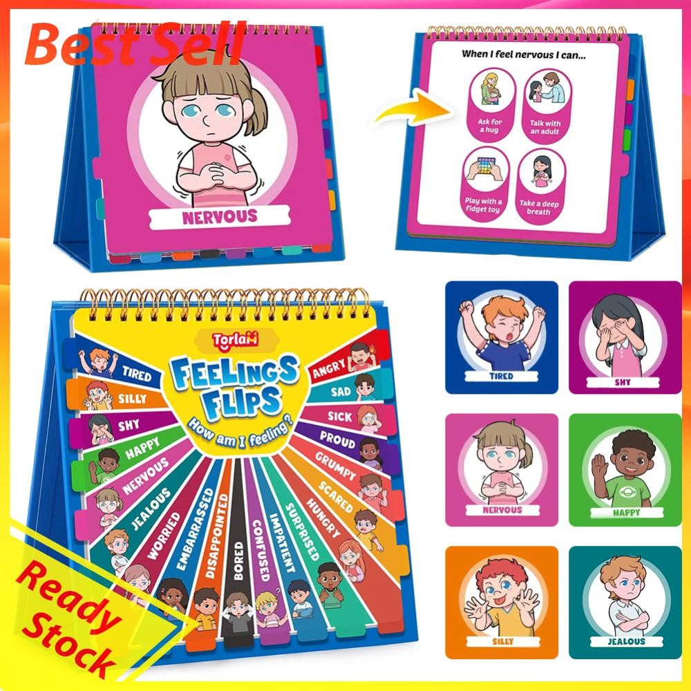 Feelings Flipbook Identify 20 Different Emotions Social Emotional Book ...