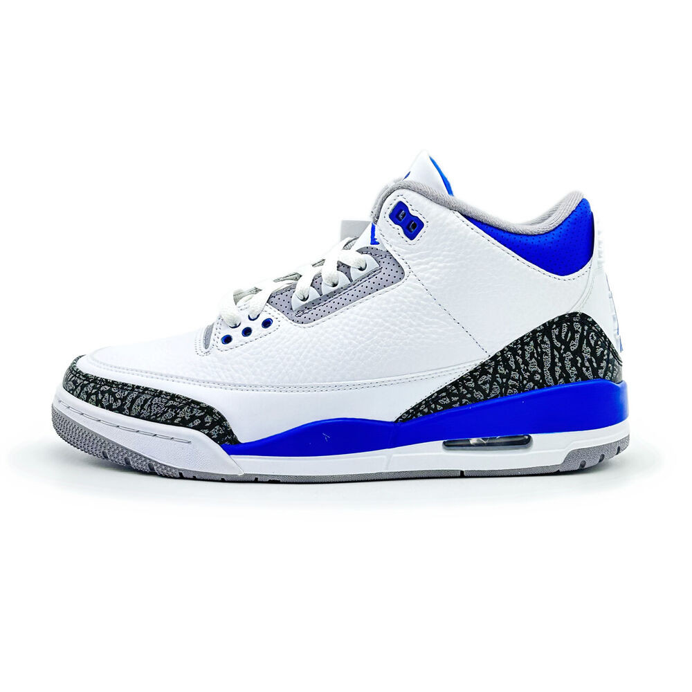 CT8532-145 Nike Air Jordan Air Jordan 3 Racer Blue White Black Cement ...