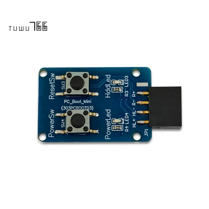 PC_Boot_Mini Motherboard Boot Test Board 9 Pin PC On/Off Button for PC ...