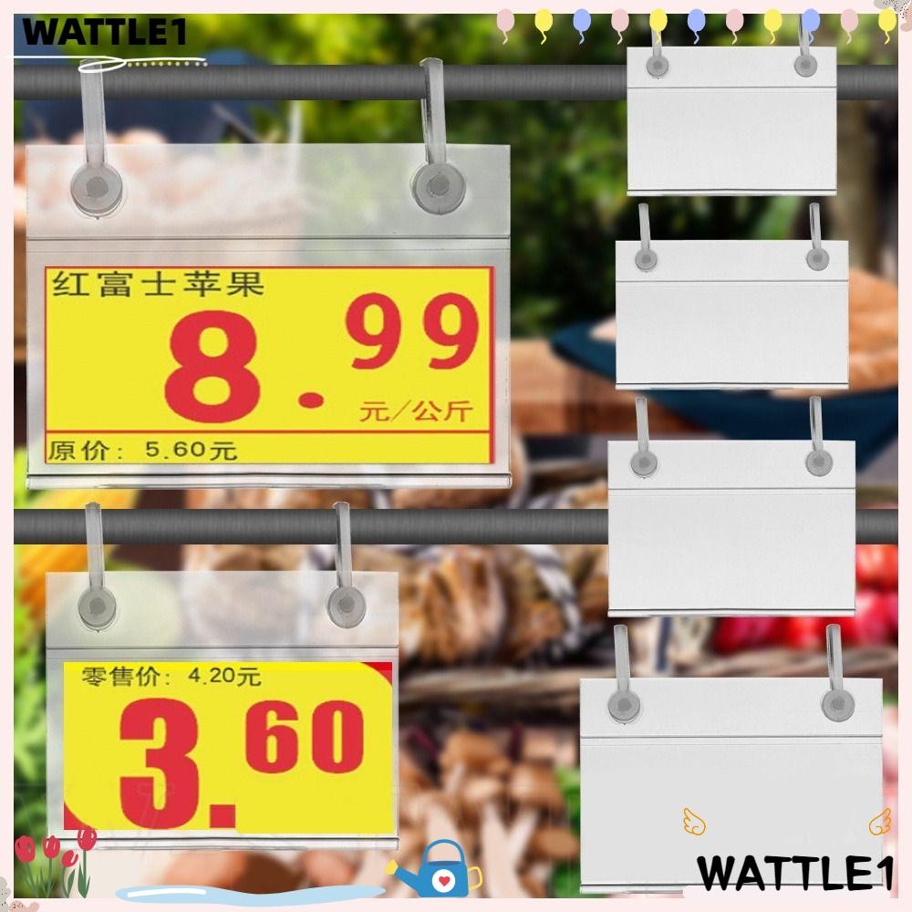 WTTLE Supermarket Food List, Sign Holder Hanging Price Label ...
