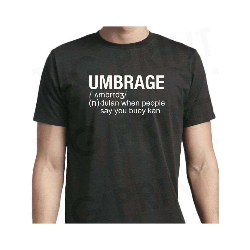 Umbrage Dictionary T-Shirt Singapore crew neck graphic print apparel ...